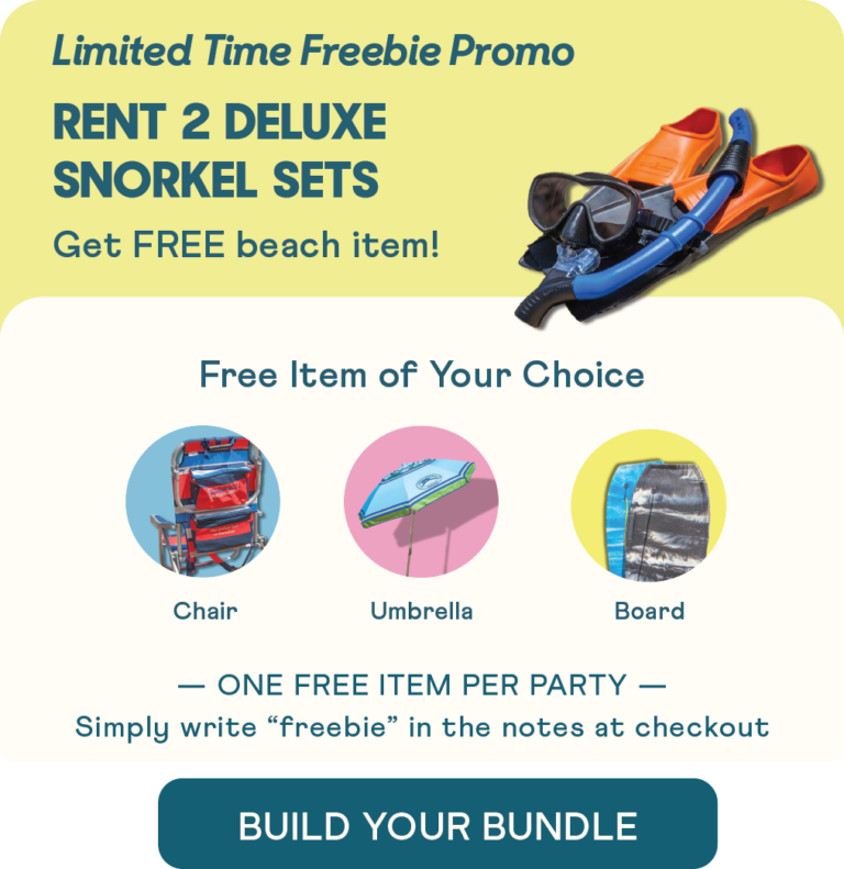 Maui Beach Chair Rental - The Snorkel Store - 2-For-1 Promo